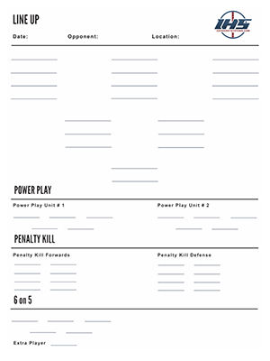 Hockey Depth Chart Template