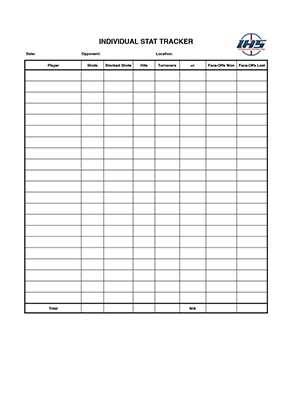 Hockey Depth Chart Template